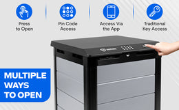 Package Vault- Robust Delivery Storage with Smart Bluetooth Lock, mobi